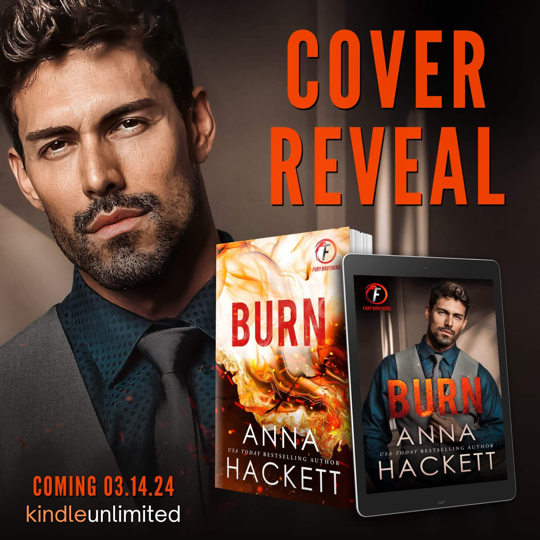 Cover Reveal: Burn - Anna Hackett